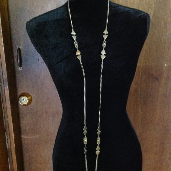 Vintage | Jewelry | Funky Art Deco Long Chain | Poshmark